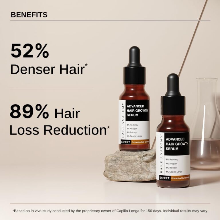 Bare Anatomy Advanced Hair Growth Serum – 30ml | Clinically Proven Best ...