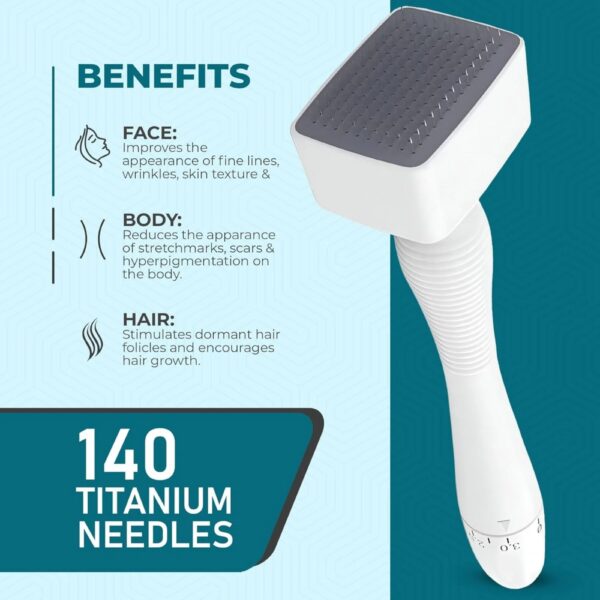 MRS Derma Stamp 140 Titanium Micro Needle 0.2mm~3mm – Best Adjustable ...