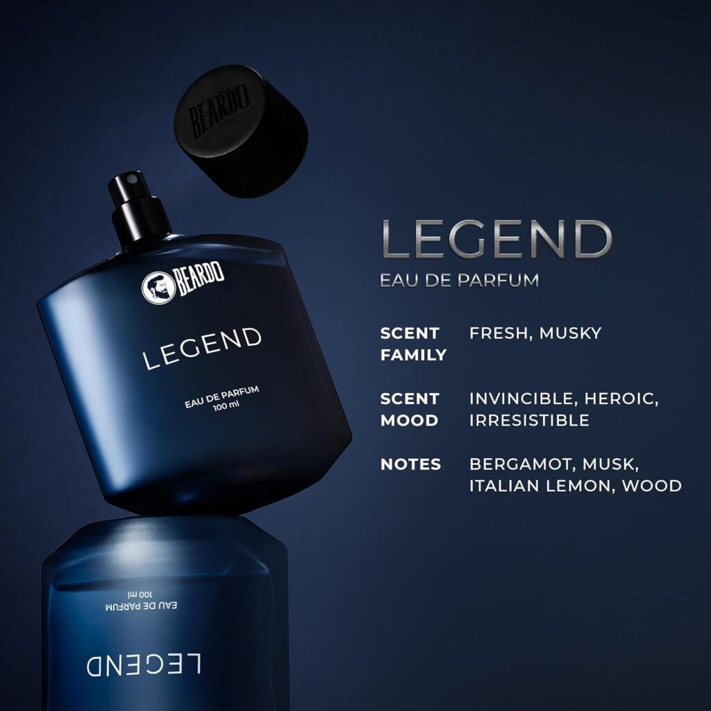 Beardo Legend Perfume for Men EDP | Long-Lasting Fresh Musky Woody ...