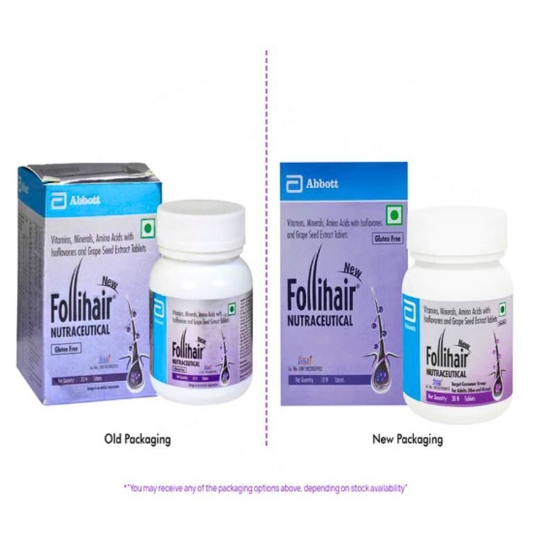 Follihair New Tablets 30 Tabs by Abbott – Hair Fall Control & Hair ...