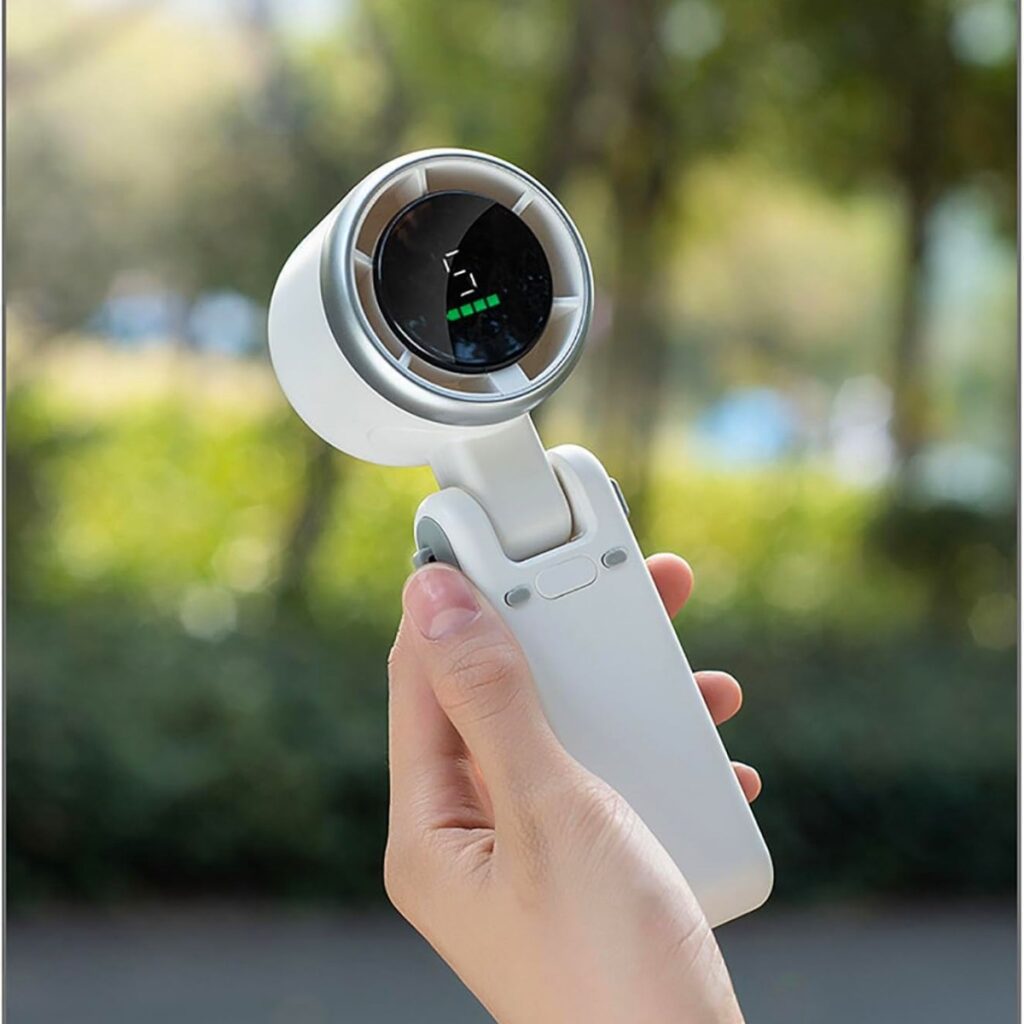 Portable Handheld Mini Turbo Cooling Pocket Fan | 5 Speed Rechargeable ...