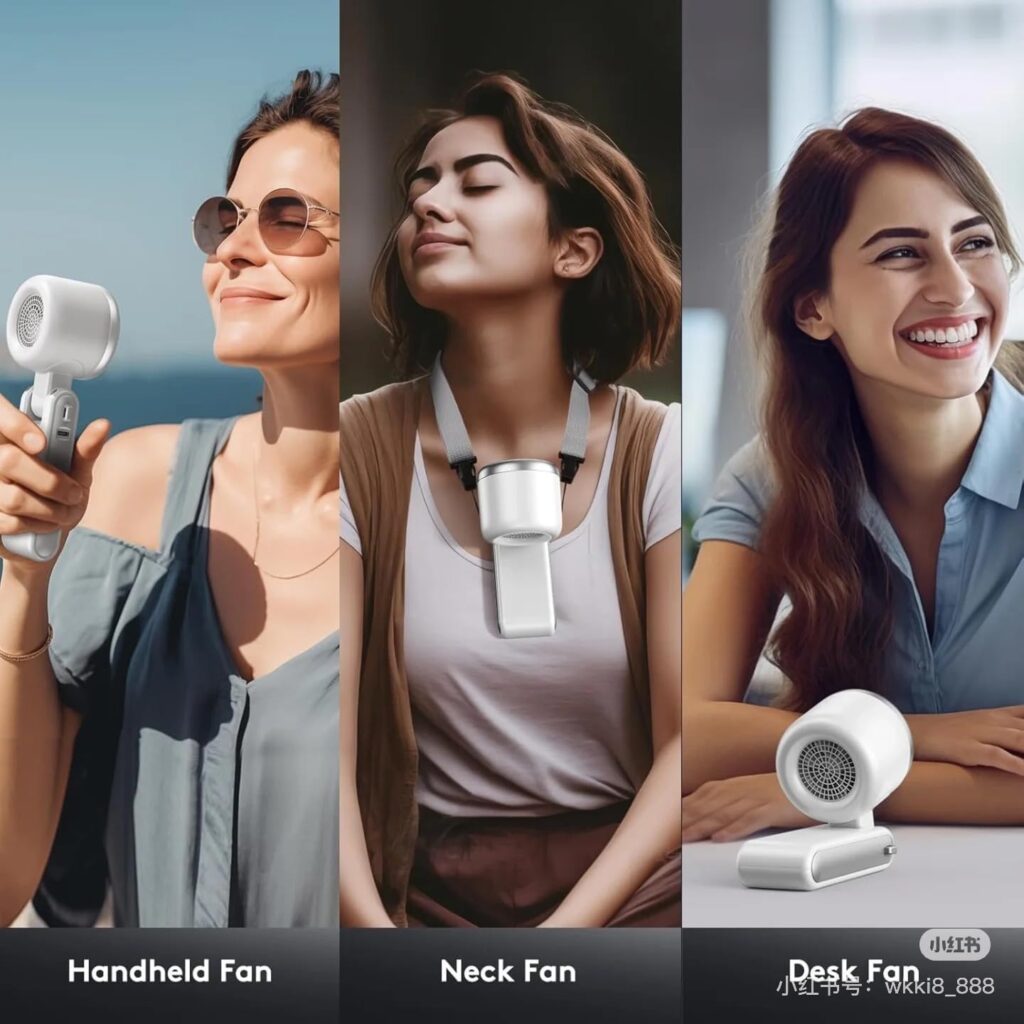 Portable Handheld Mini Turbo Cooling Pocket Fan | 5 Speed Rechargeable ...